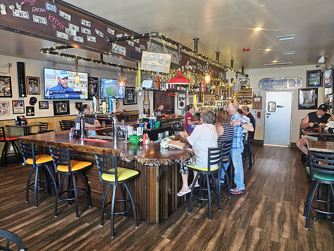 Step inside and feel the BBQ love. This cozy interior is where meat dreams come true and diet plans go to die.
