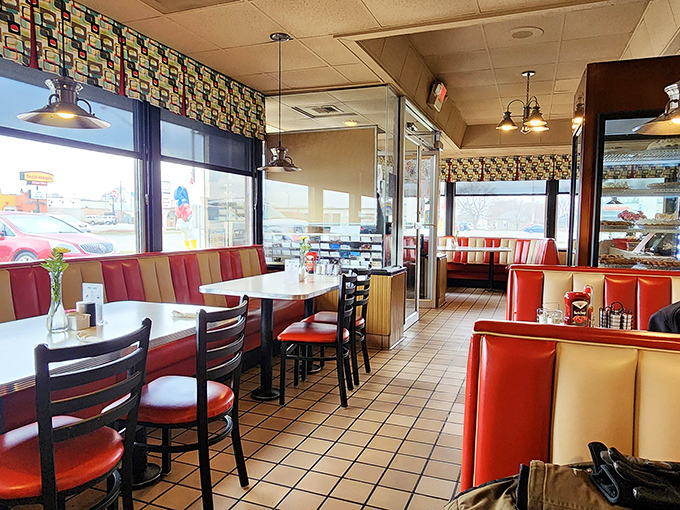 Step into a time capsule of comfort. Tommy's interior is a cozy blend of retro charm and down-home hospitality.