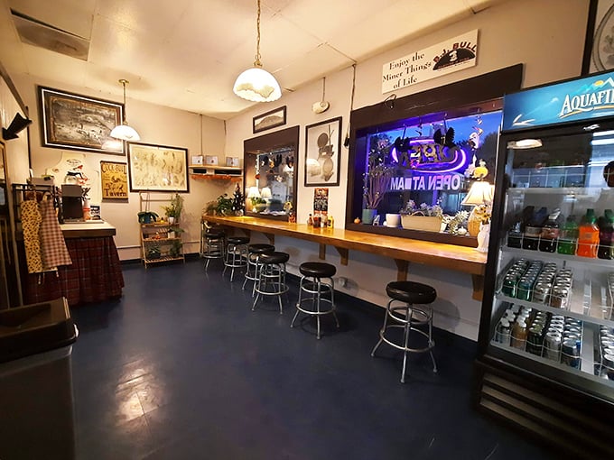 Step into a time machine disguised as a diner! This cozy interior is where comfort food meets nostalgia, and every bite tells a story.