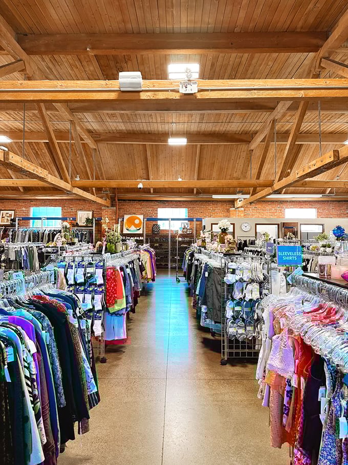 Step inside and prepare for sensory overload. The racks are bursting with potential &ndash; it's like walking into your eccentric aunt's closet, but better!