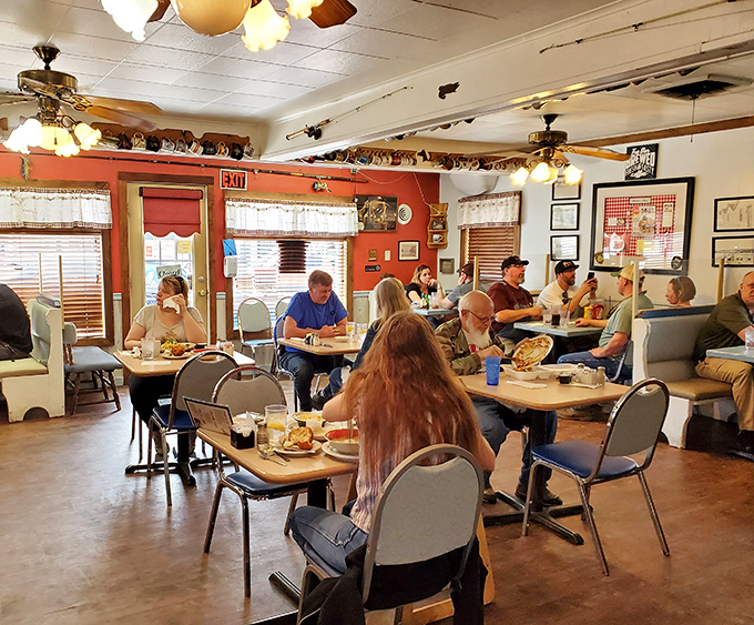 Cozy booths, friendly faces, and the promise of a hearty meal - stepping into Sherrie's Place feels like coming home, if home had better pancakes.