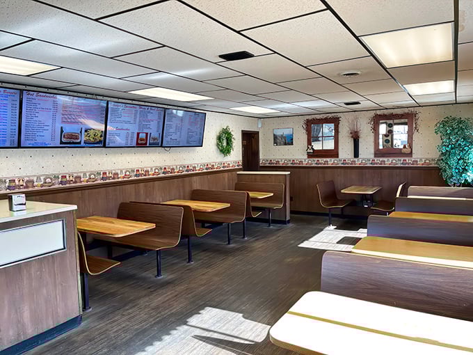 Cozy booths and retro charm await inside. This isn't just a meal, it's a trip down memory lane with a side of small-town hospitality.