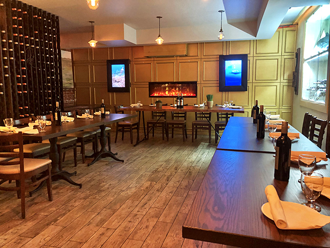 Step into a maritime dream! Reef's interior blends rustic charm with modern elegance, like a ship captain's quarters got a HGTV makeover.