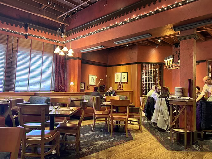 Step into Orso and you're transported to a rustic Italian trattoria by way of Alaska. Warm woods, soft lighting, and an inviting bar set the stage for gastronomic delights.