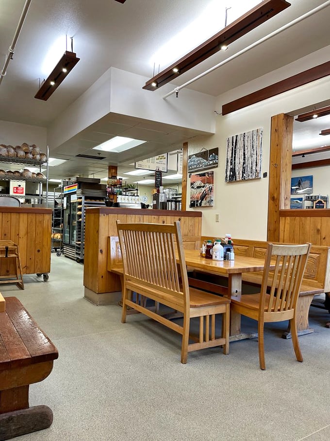 Step inside and feel the warmth &ndash; and not just from the ovens. This cozy interior is where carb dreams come true.