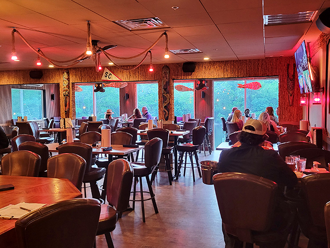 Step inside and let the coastal kitsch embrace you. It's like a warm hug from the sea itself!