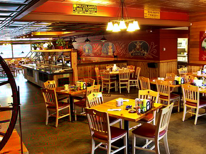 Step inside and feast your eyes on barbecue paradise. The aroma alone could make a vegetarian reconsider their life choices.