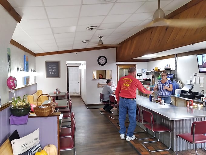 Step into a time capsule of comfort. This isn't just a diner; it's a warm hug for your taste buds.