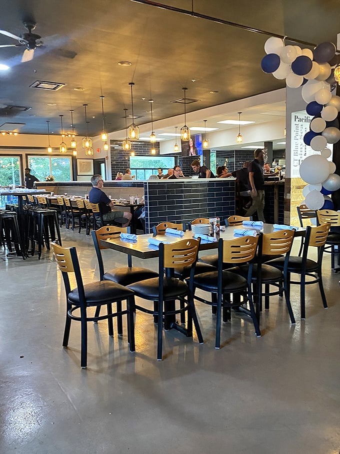 Step inside and let the nautical charm wash over you. It's like the Love Boat crashed into a New England fish shack &ndash; in the best way possible!