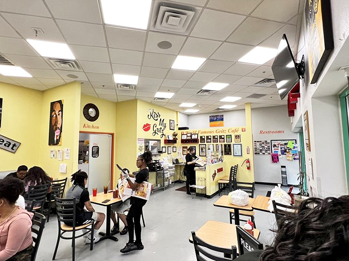 Step into a time machine of taste! This cozy interior whispers tales of home-cooked goodness, where every table holds the promise of a delicious adventure.