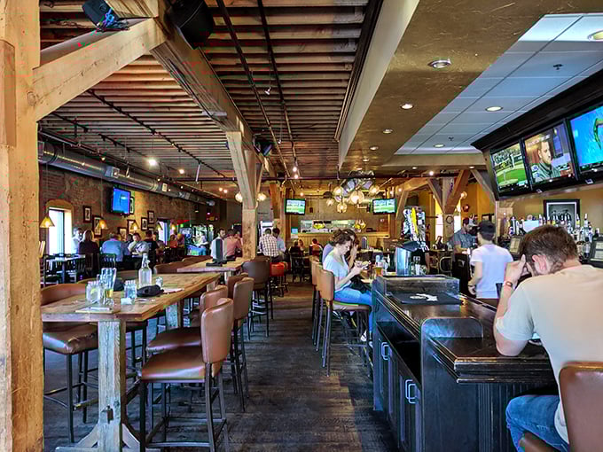 Step into a time machine disguised as a pub. With exposed beams and cozy nooks, Murphy's interior feels like a warm hug from your favorite uncle.