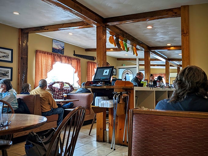 Step inside and feel the warmth! This cozy interior is like a hug from your favorite aunt &ndash; if your aunt could cook like a Michelin-starred chef.