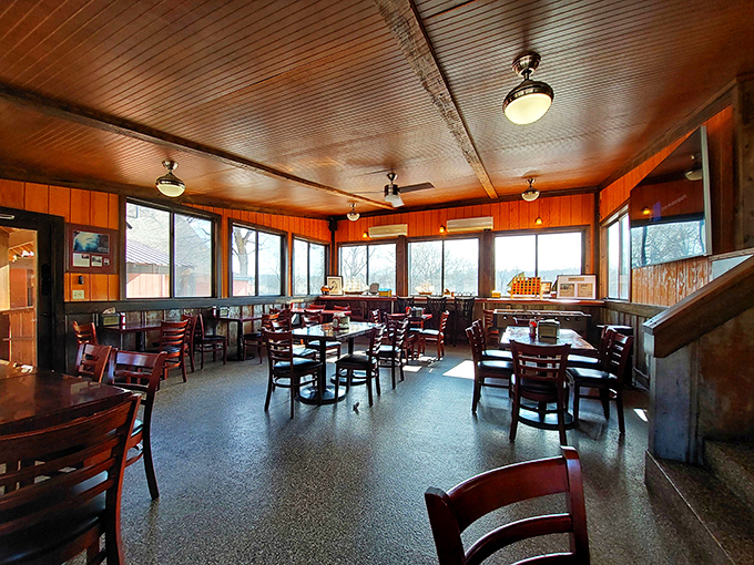 Step inside and feel the warmth &ndash; both from the wood-paneled walls and the promise of smoky delights to come.