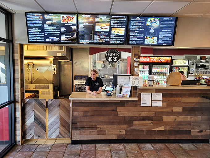 Step up to BBQ paradise! This order counter is where dreams come true and diets go to die - in the most delicious way possible.