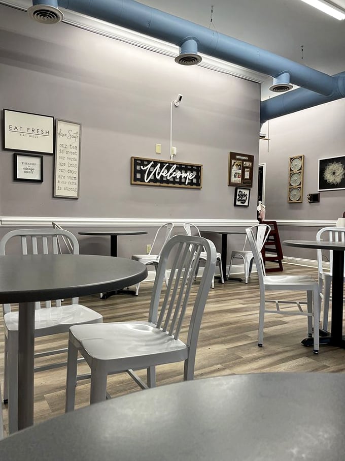 Step inside and feel the homey vibes wash over you. This isn't just a restaurant; it's a time machine to comfort food paradise.