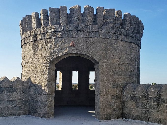 Crenellations fit for a king (or a very ambitious sandcastle builder). This tower stands guard over St. Augustine's unexpected slice of medieval charm.