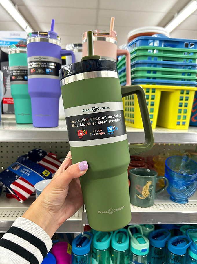 Hydration station chic! These tumblers are ready to keep your drinks cooler than a penguin's picnic, and in more colors than a rainbow's wardrobe.