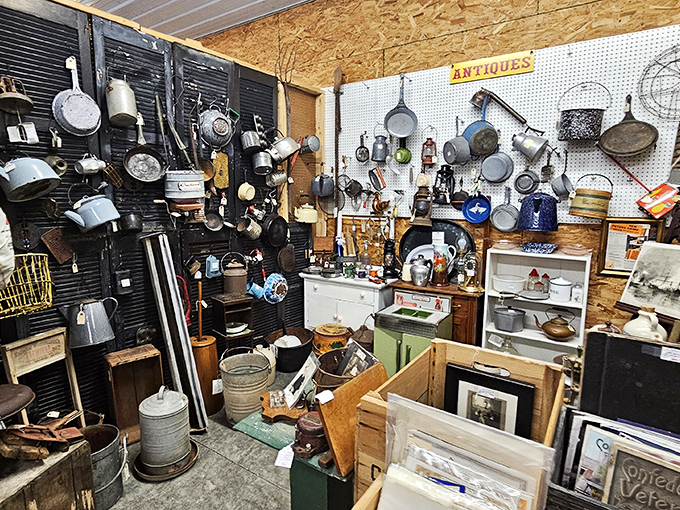 Kitchen archaeology at its finest. Each cast iron pan tells a story of Sunday breakfasts and secret family recipes passed down through generations.