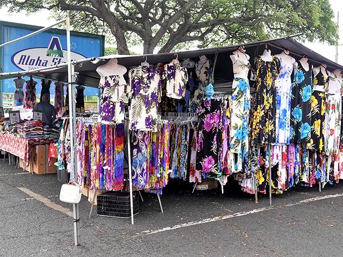 Aloha shirts so vibrant, they'll make your sunburn jealous! Dive into a sea of tropical prints that scream "vacation mode: activated."