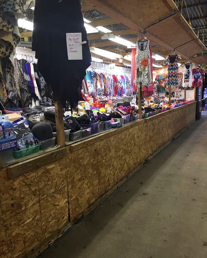 A kaleidoscope of colors and textures awaits! From funky fashion to eclectic accessories, this aisle is a time-traveling wardrobe waiting to happen.