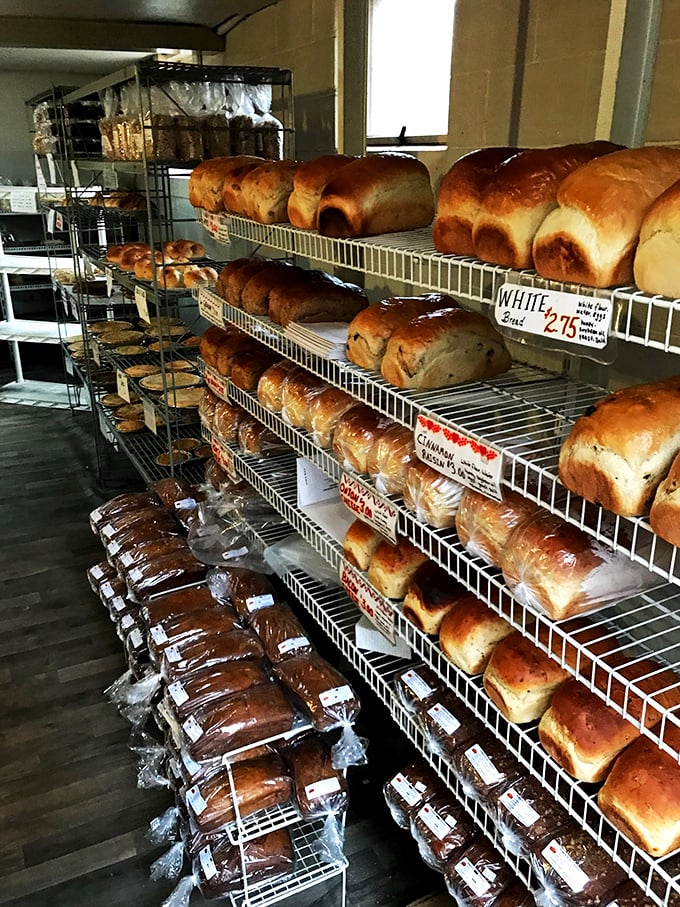 Carb heaven, aisle one! These golden loaves are stacked higher than my New Year's resolutions, and I'm not even mad about it.