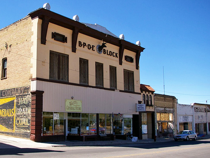 Who needs a DeLorean when you've got the BPOE Block? This architectural gem whispers tales of secret handshakes and bygone eras. Elks, you've outdone yourselves!