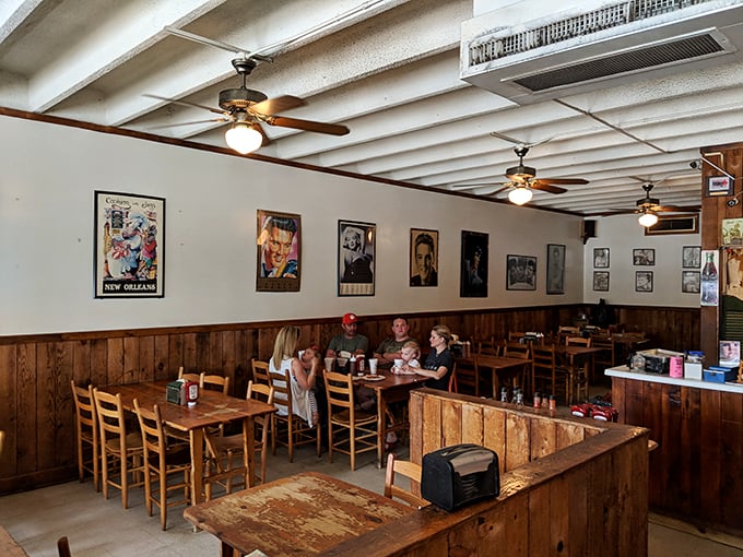 Step inside and feel the BBQ love! The rustic charm of Henry's interior is like a warm hug, promising comfort food that'll make your taste buds dance with joy.