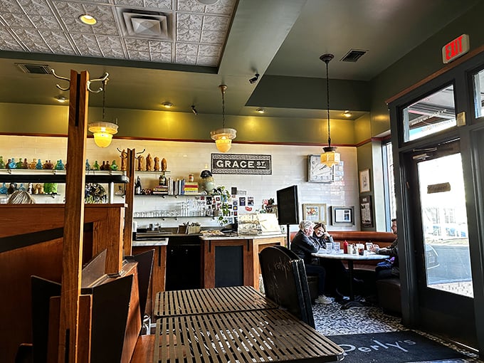 Step inside and time travel to the golden age of delis. Those tin ceilings and pendant lights aren't trying to be retro&mdash;they're the real deal.