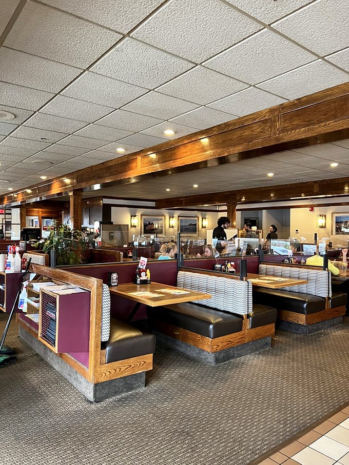 Step into a time machine of taste! Gregg's interior is a cozy blend of classic diner aesthetics and modern comfort, where every booth tells a delicious story.