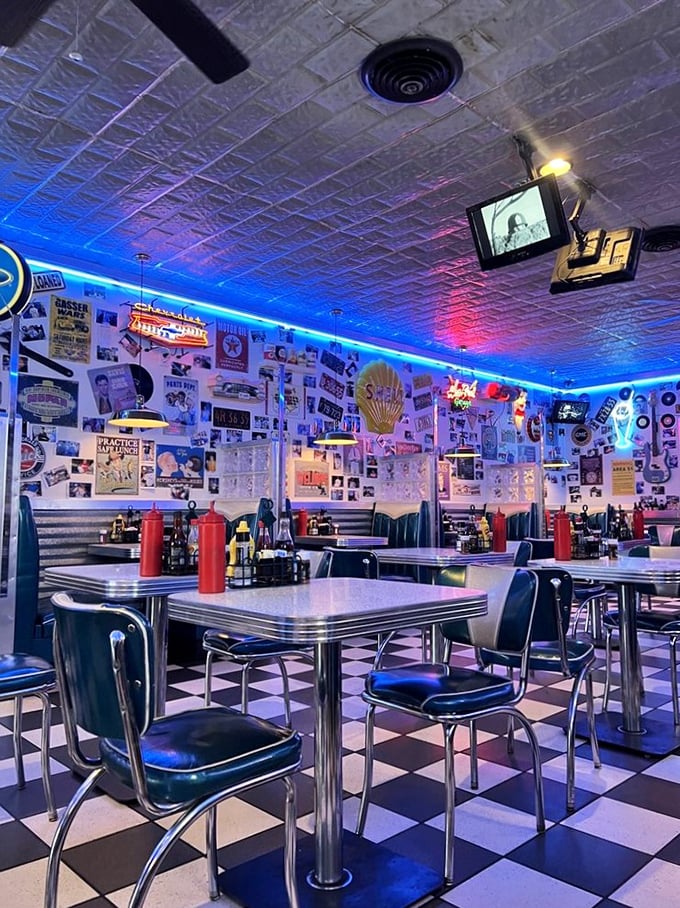 "Step into a time warp! This retro wonderland is packed with more memorabilia than your grandpa's attic &ndash; and twice as cool."