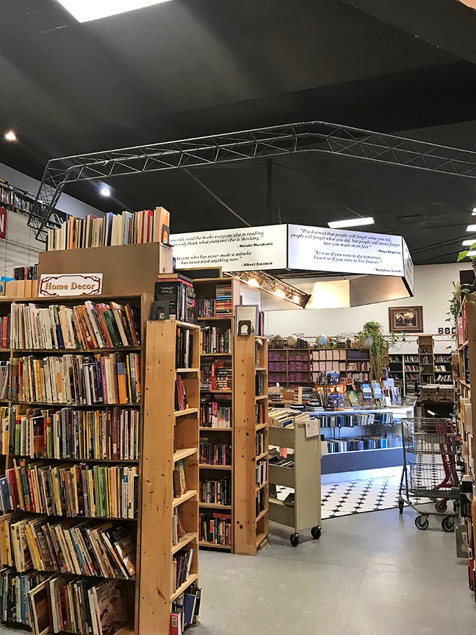 Step inside and prepare for a bibliophile's paradise. With shelves stretching to infinity, you'll need a map (and maybe a sandwich) to explore it all.