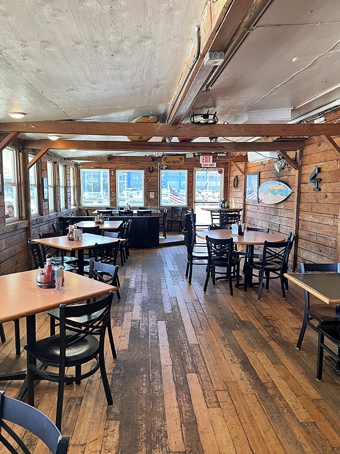 Step inside and you'll feel like you've wandered onto the set of a cozy seafaring sitcom – minus the laugh track.