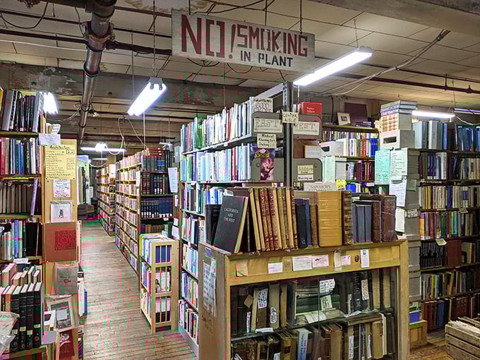No smoking in the plant? More like no leaving once you're inside! This labyrinth of literature is a bibliophile's dream come true.