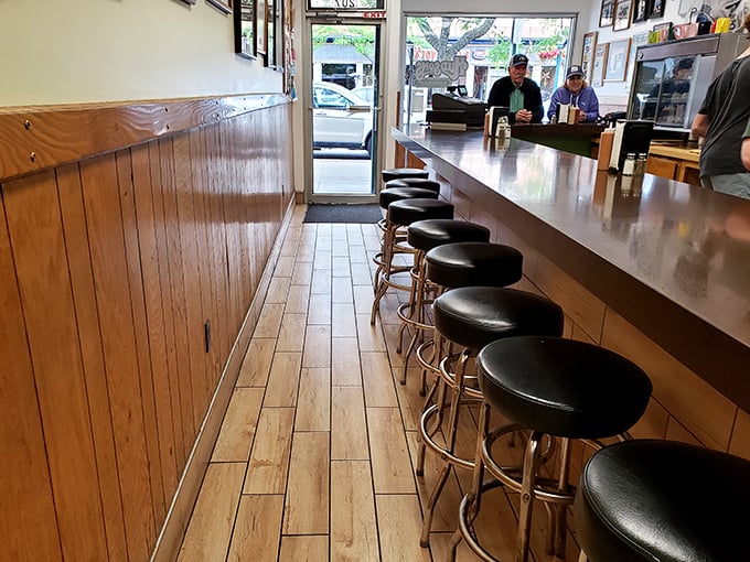 Step into a time machine disguised as a diner. This counter's seen more stories than a librarian on overtime.