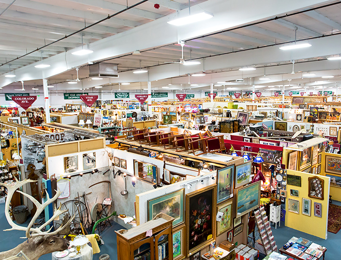 Step inside and prepare for sensory overload! It's like someone took your grandma's attic and multiplied it by a thousand.