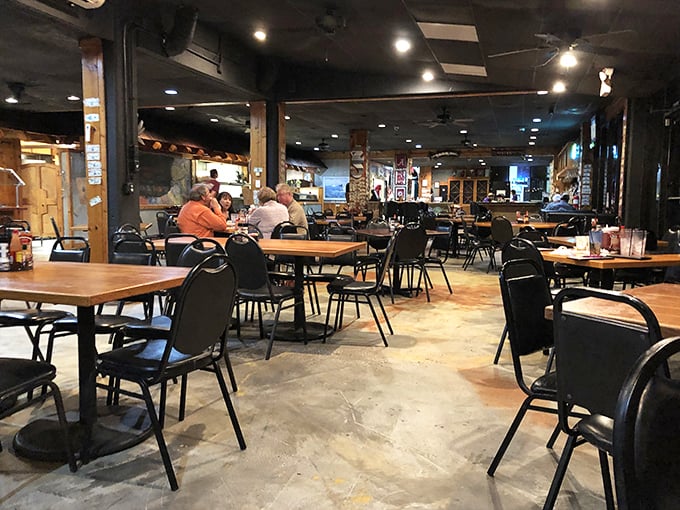 Step inside and let the nautical vibes wash over you. It's like dining in a ship captain's cozy living room, minus the seasickness!