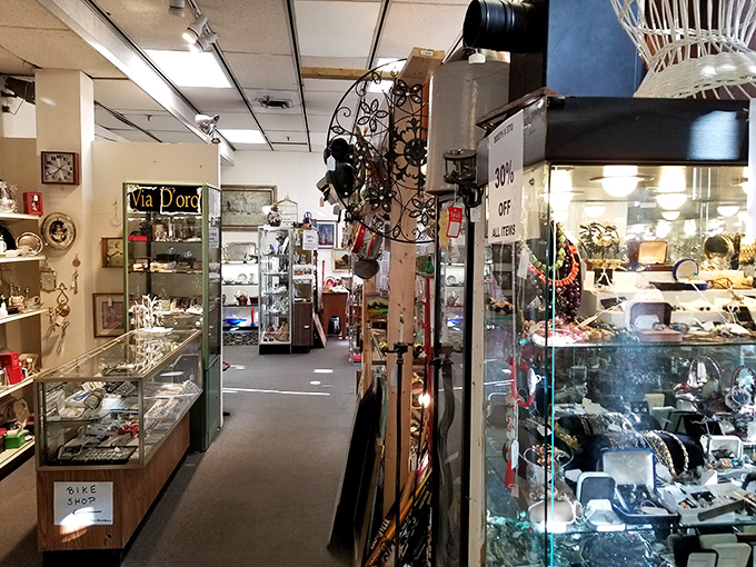 "Step inside and prepare for sensory overload. It's like your grandma's attic had a wild night with a museum!"