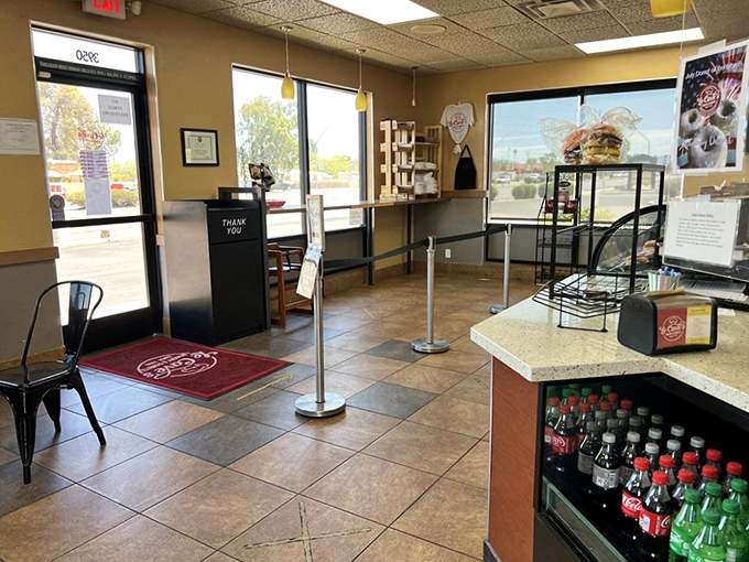 Step into a world where calories don't count. Le Cave's interior is a shrine to all things delicious, with temptation lurking behind every glass case.