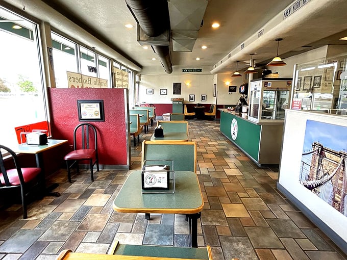 Step into a time machine disguised as a pizzeria. The retro charm here is as delicious as the pies they serve.