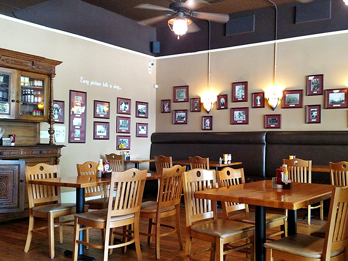 Cozy up in this Norman Rockwell painting come to life. The Yesterday Café's interior is where memories are made and calories don't count.