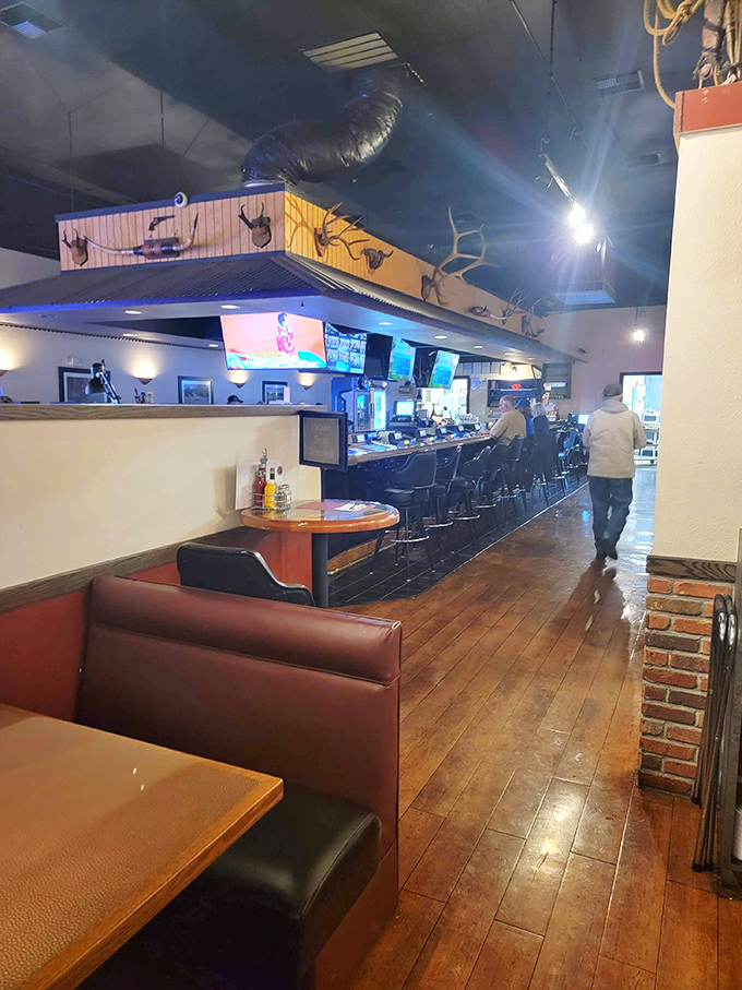 Step inside and let the aroma of home-cooked goodness wash over you. It's like walking into your favorite aunt's kitchen &ndash; if she had slot machines.