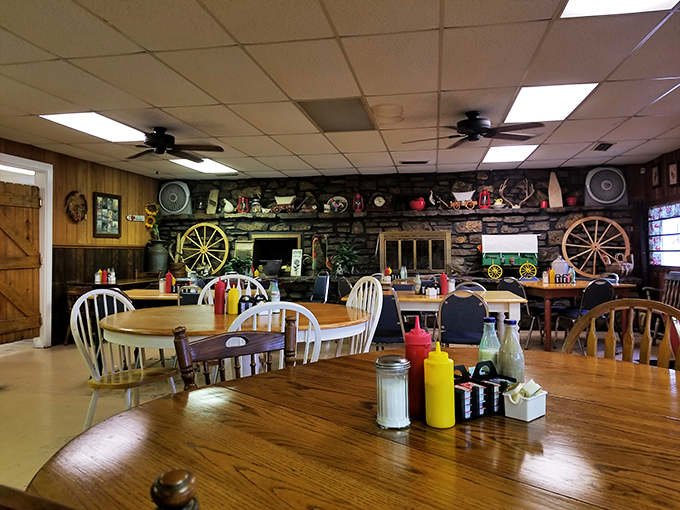 Step inside and feast your eyes on a museum of Americana. It's like Norman Rockwell and Paula Deen had a lovechild, and that child opened a diner.