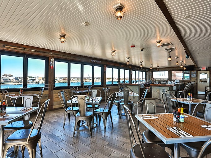 Step inside and feast your eyes! This dining room view is so good, you might forget to look at your plate. Ocean vistas and cozy vibes? Now that's what I call surf and turf!