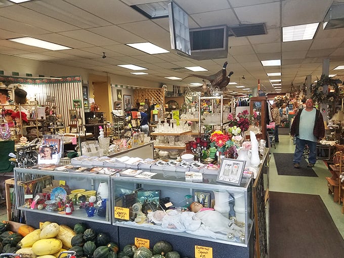 A kaleidoscope of curiosities awaits! From kitschy knick-knacks to hidden gems, this aisle is a time-traveler's dream come true.