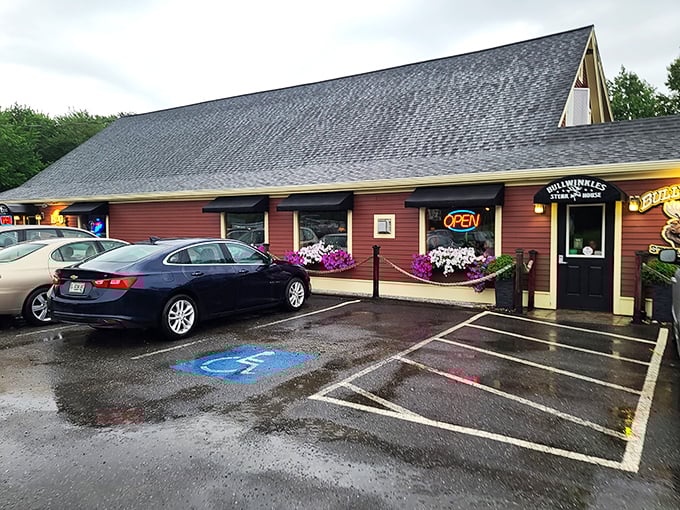 Bullwinkle's: No need to hunt for great steak here. This red barn of beefy delights is a moose-see destination for carnivores.