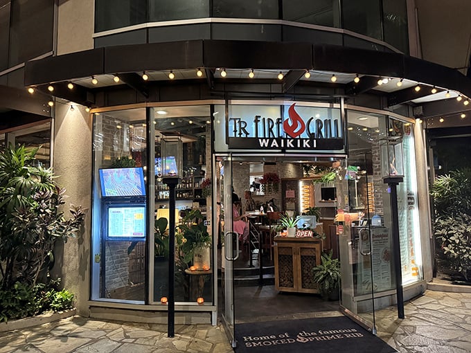 Fire Grill Waikiki: Where the sizzle meets the sea! This cozy corner of culinary delight promises steaks that'll make your taste buds do the hula.