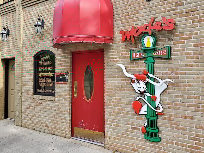 Mode's Bum Steer: Don't let the quirky name fool you. This red-awninged wonder serves up steaks so good, you'll think you've died and gone to bovine heaven.