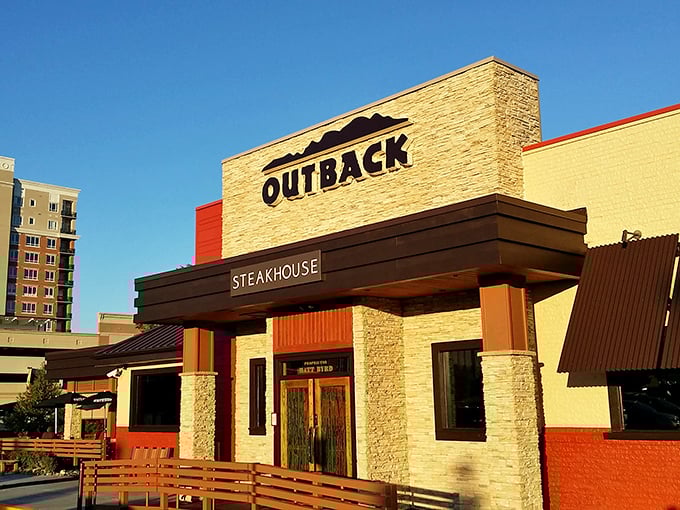 Outback's exterior: A slice of Down Under in Annapolis. It's like Australia decided to vacation in Maryland and brought its best steaks along.