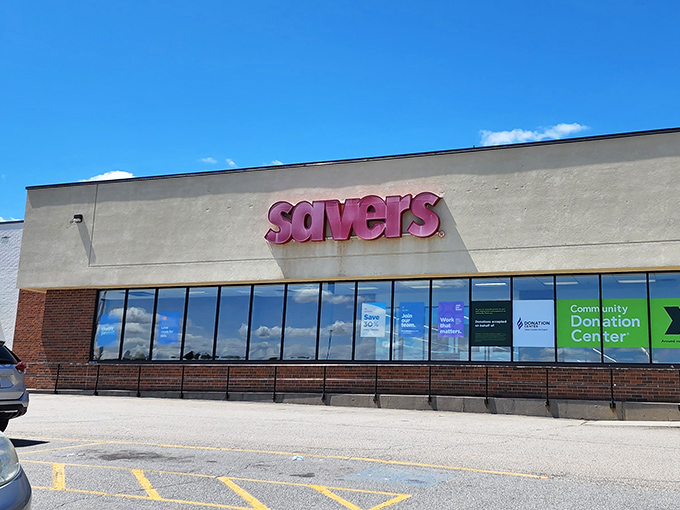 Savers (Worcester): "A treasure trove of fashion! Racks upon racks of clothing stretch as far as the eye can see, like a rainbow explosion in fabric form."