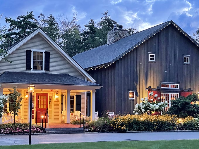 The Woodshed Restaurant: A cozy yellow haven where steaks sizzle and memories simmer. It's like grandma's house, if grandma were a grill master!